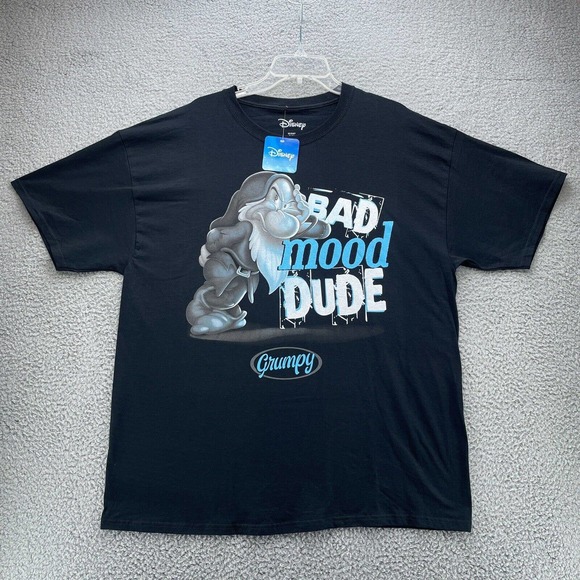 Disney | Shirts | Disney Grumpy Shirt Mens Xl Bad Mood Dude Black ...